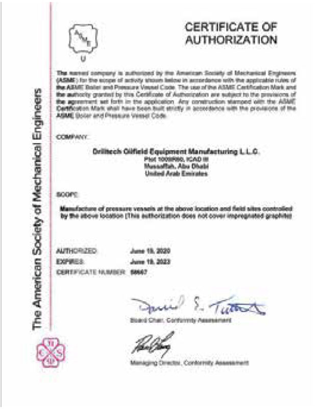 Certifications - Metal & Steel Fabrication Companies in Dubai